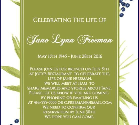 Example-4-Funeral-Reception-Invitation-556×500 | Love Lives On