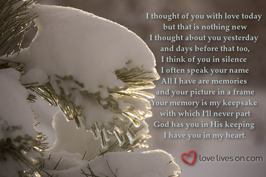 Memorial-Poem-Christmas | Love Lives On