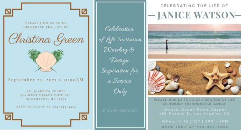 Celebration of Life Ideas | Beach Theme | Love Lives On